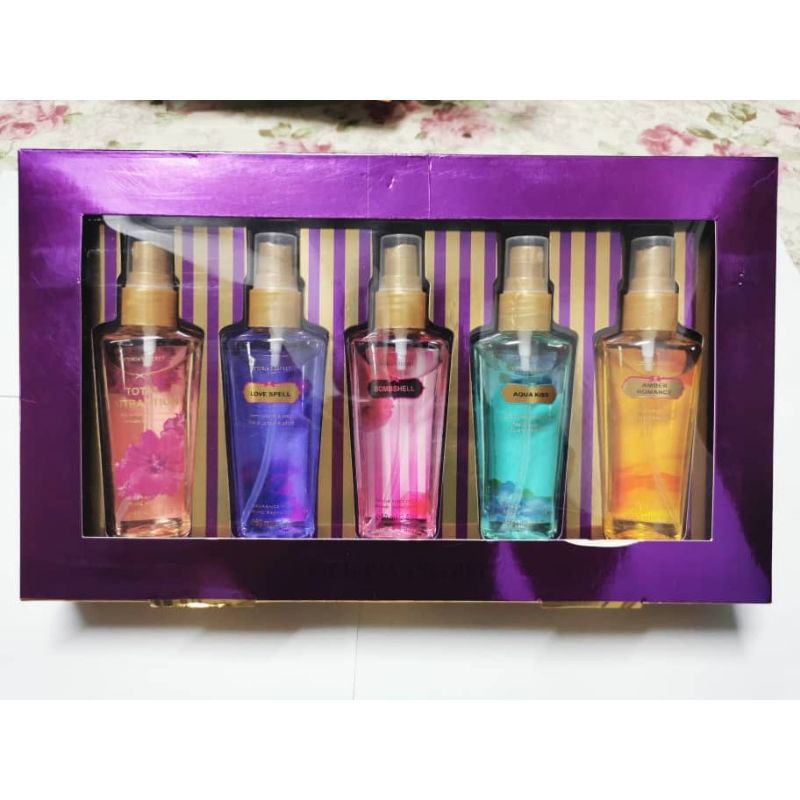 VICTORIA SECRET BOMBSHELL 5 IN 1 GIFT SET (60mlx5) | Shopee Malaysia
