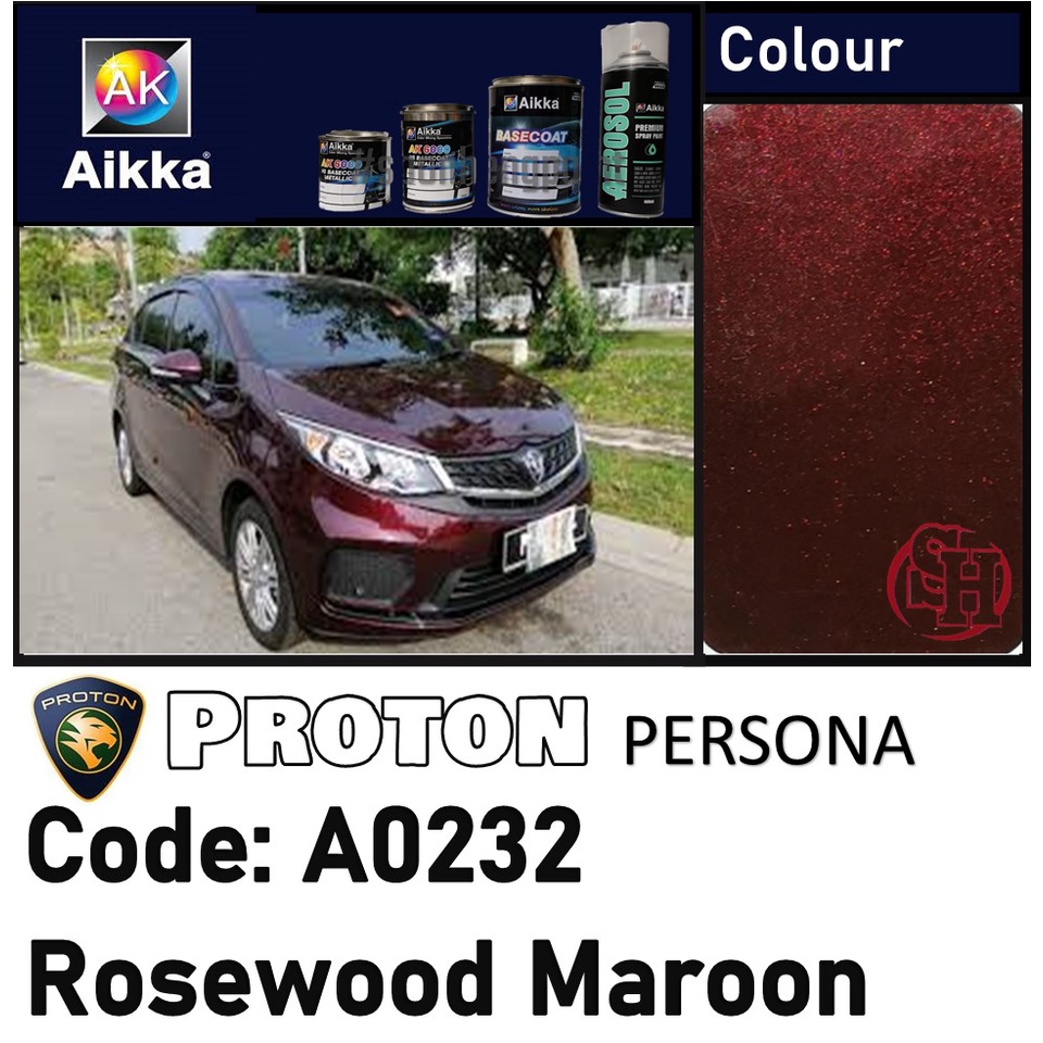 PROTON PERSONA Rosewood Maroon A0232** Crystal /Aikka Oem Factory ...