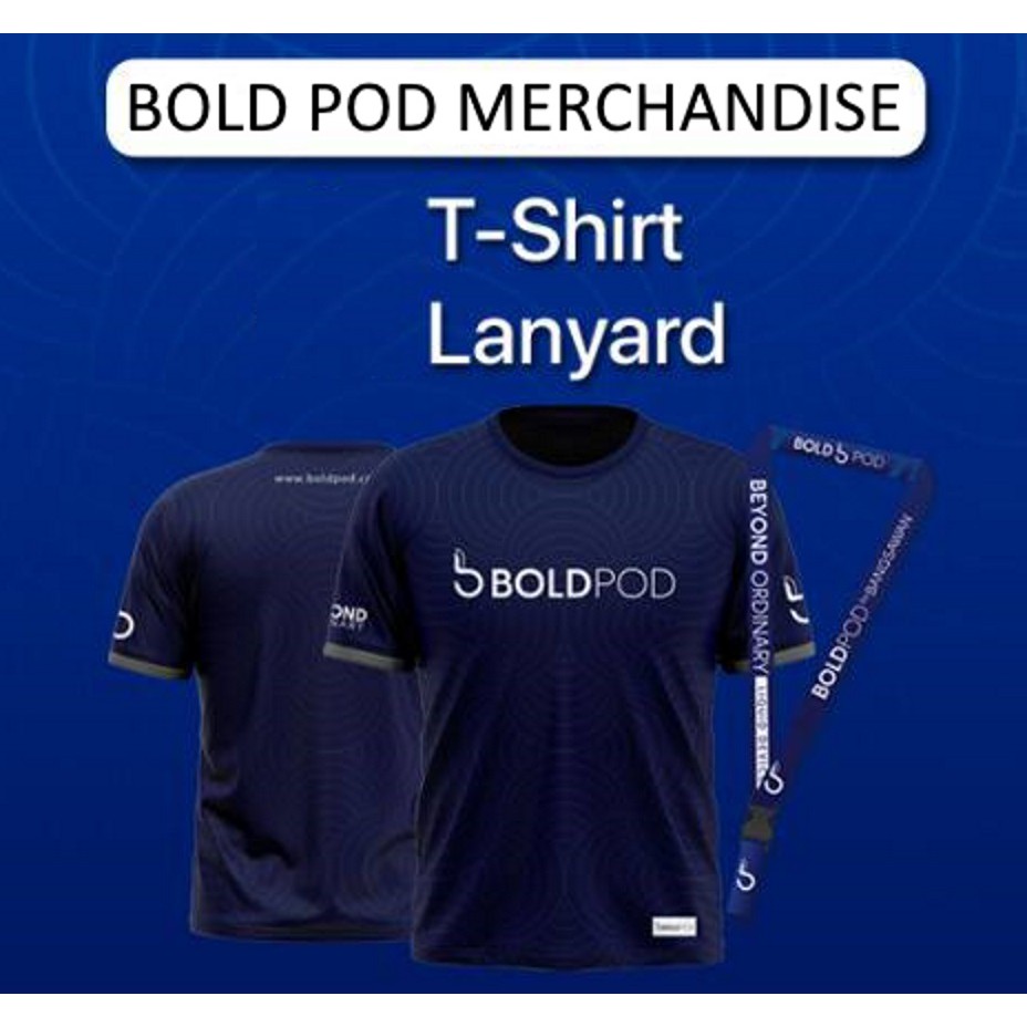 Bold Pod boldpod Jersey Jersi T-shirt baju t shirt merchandise lanyard ...