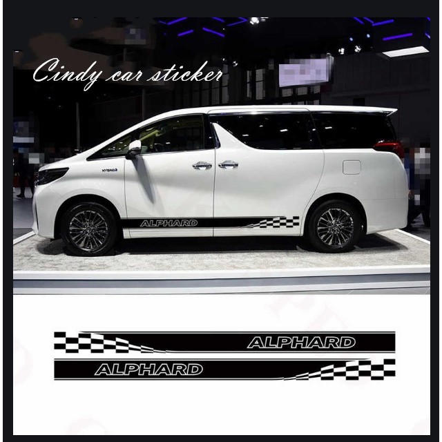 Vellfire Alphard Estima modellista Rojam Rowen Trd BODY STICKER 1SET ...