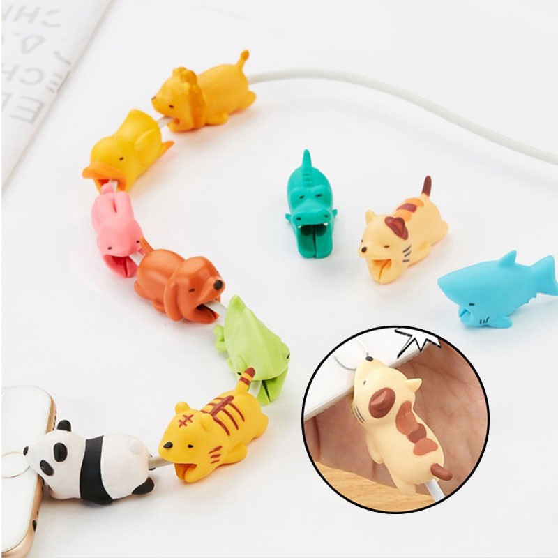 🔥READY STOCK🔥Cute Chompers Cable Bite Animal Cable Protector animals ...