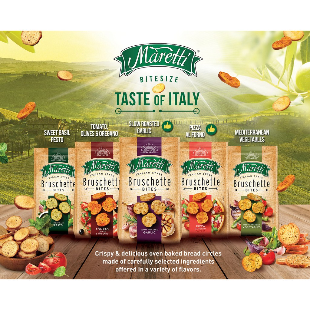Snack Bruschette Chips Maretti | Shopee Malaysia