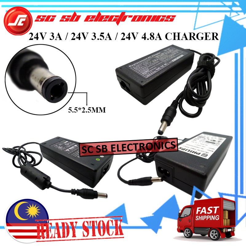 24V 3A / 24V 3.5A / 24V 4.8A / 24V 4A / 24V 5A REPLACEMENT LAPTOP ...