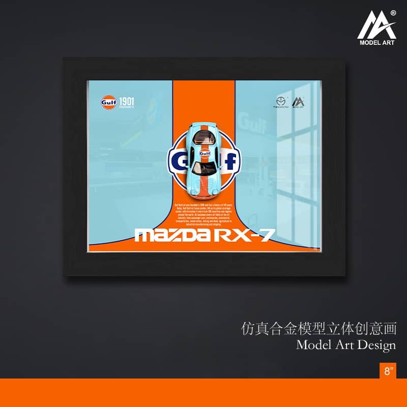 Time Micro X Model Art Mazda Rx7 Rocket Bunny - Gulf Livery (FRAME TYPE ...