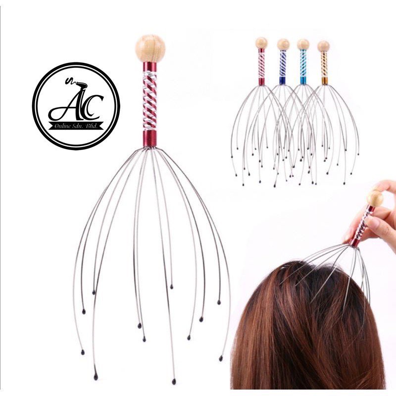 Head Massager Tool Octopus Head Massager Head Massage Urut kepala Scalp ...
