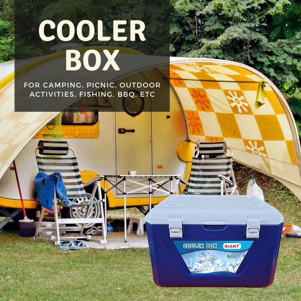 Cooler Box Camping Cool Box Outdoor Box Ice Fishing Food Drink | Shopee ...