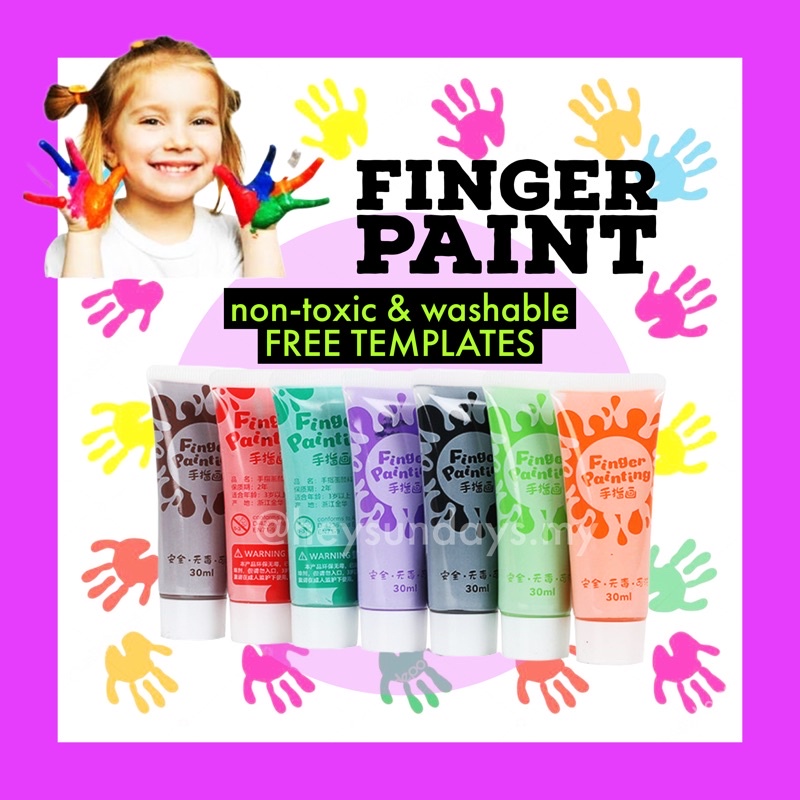 Finger paint for kids | non-toxic safe paint for children | washable ...