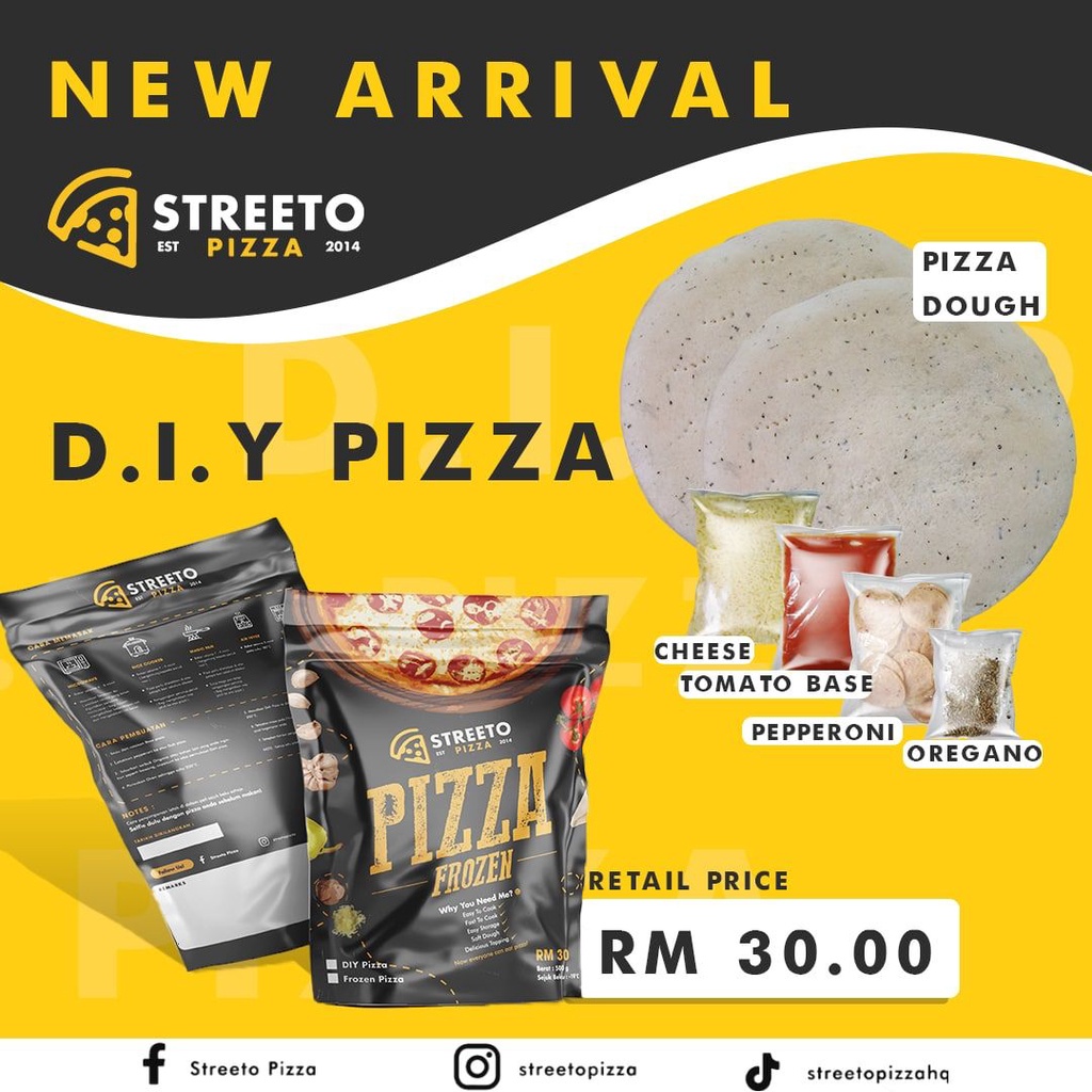 PIZZA FROZEN AYAM DAGING TOPPING PEPPERONI PIZZA DIY FROZEN PIZZA ...