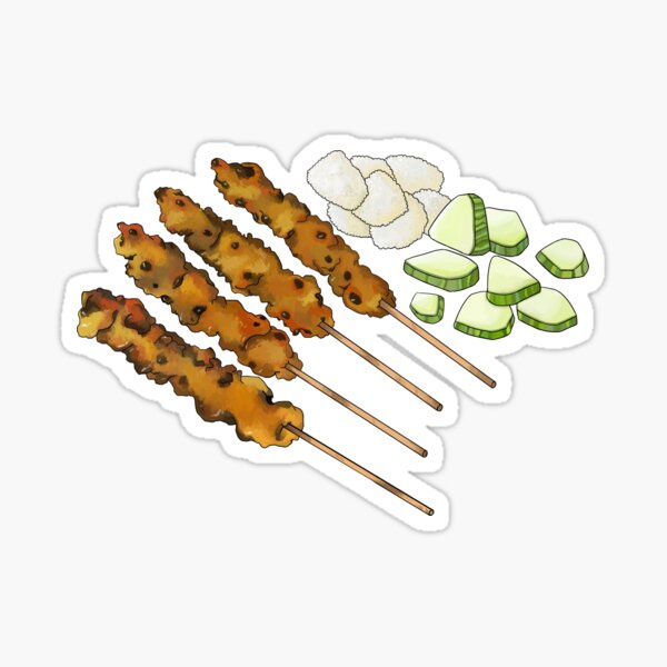 Satay Food Stickers | Shopee Malaysia