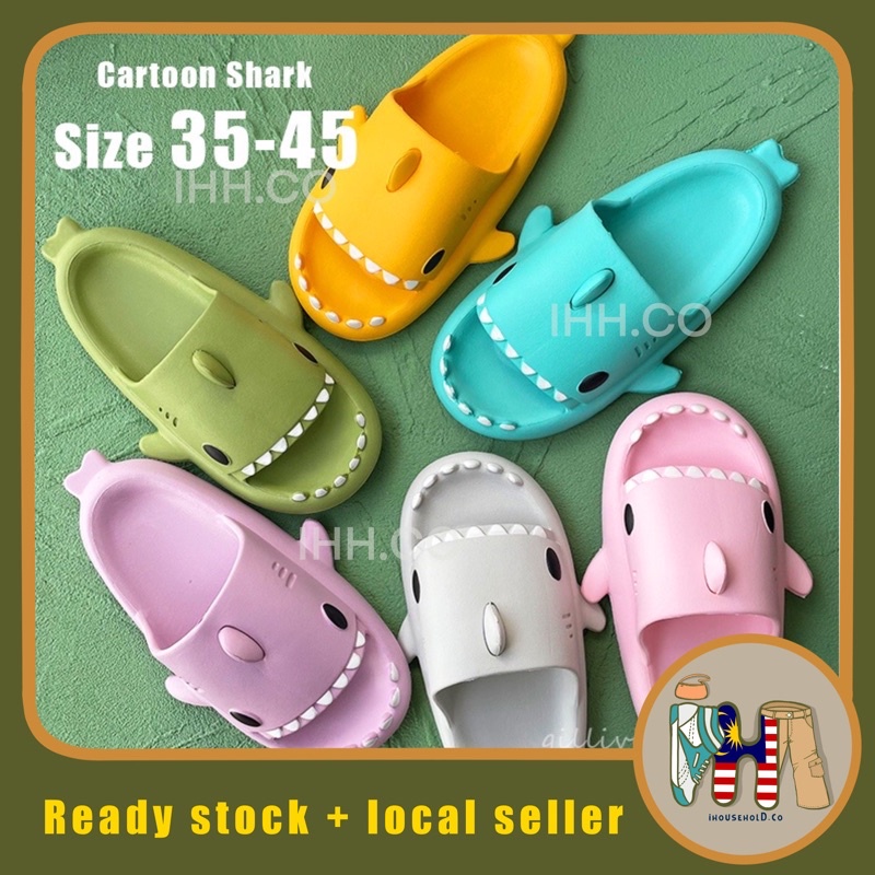 Shark Slipper Selipar Dewasa Adult Shark Slipper Sandal Indoor and ...
