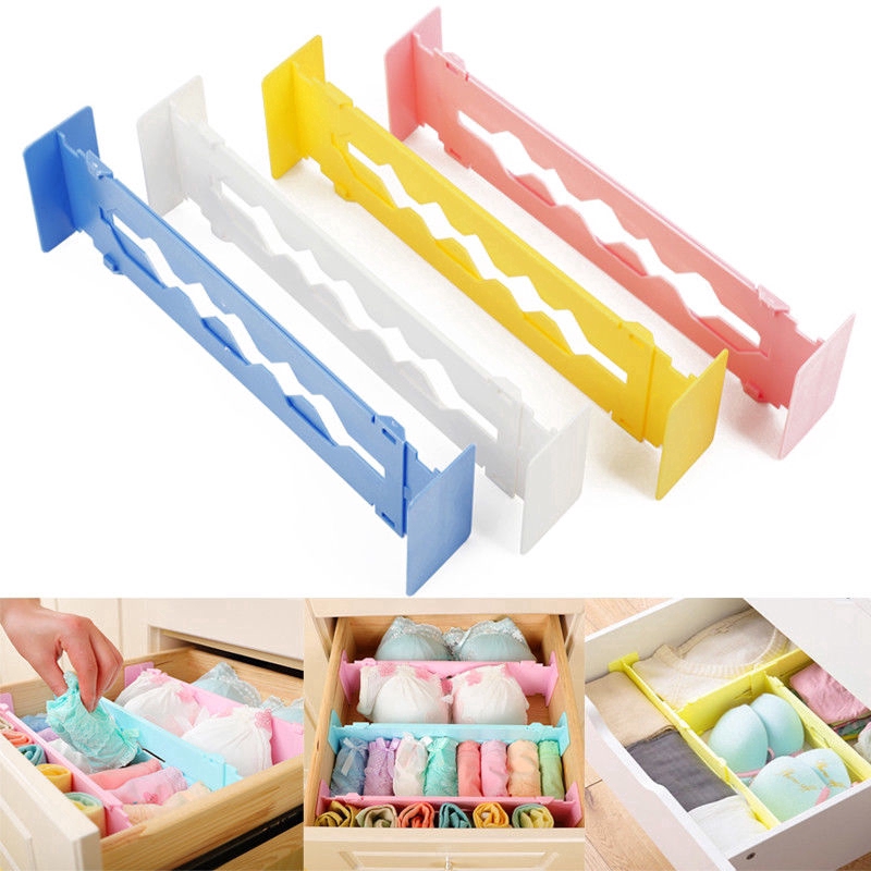 Retractable Adjustable Organize Plastic Shelves Stretch Drawer Divider ...