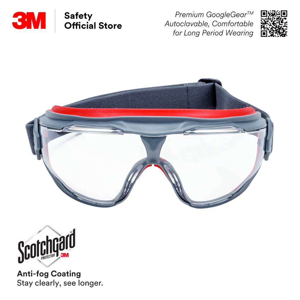3M™ GG501SGAF GoggleGear Scotchgard Protector Ultimate Anti-fog Goggle ...