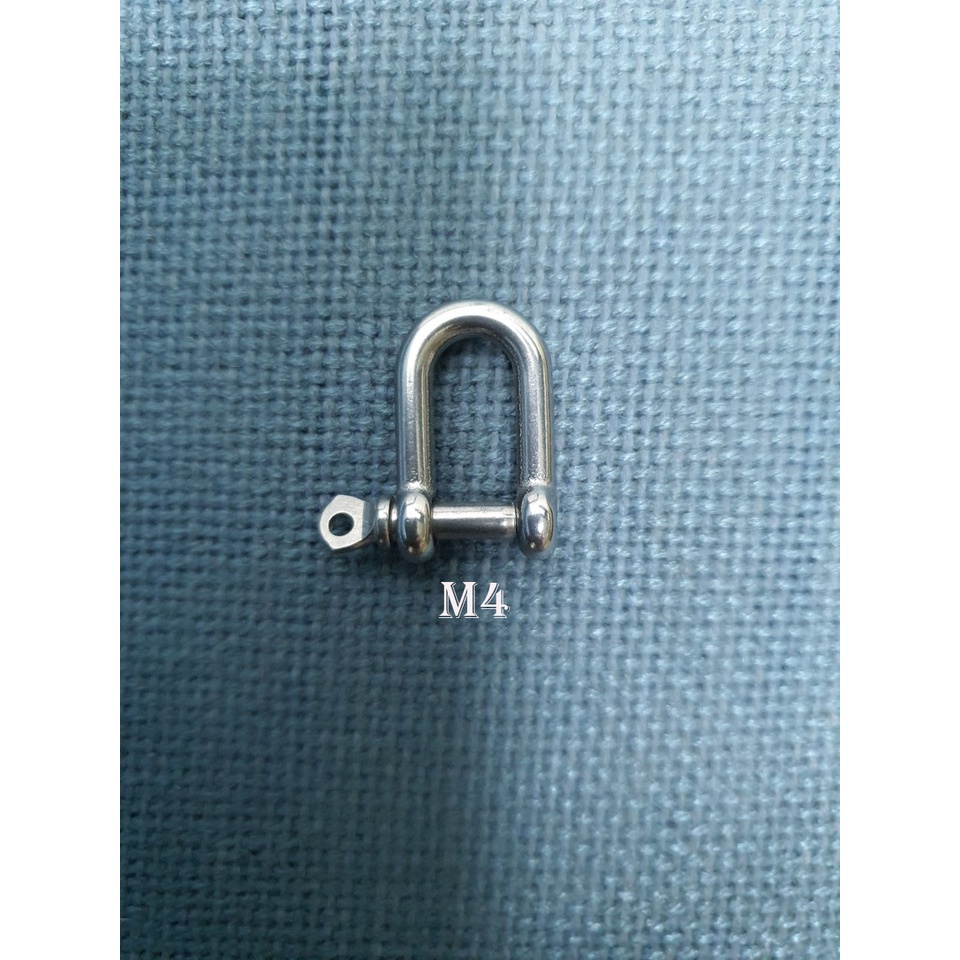 304# STAINLESS STEEL D SHACKLE ( M4,M5,M6,M8,M10,M12,M16 ) U SHAPE ...