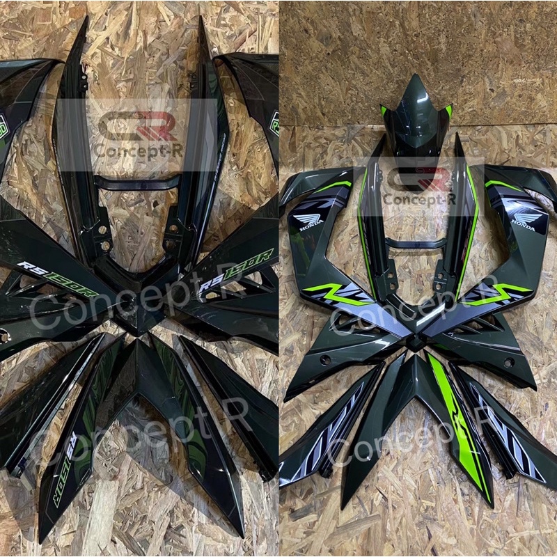 HLD Cover Set Hijau Lumut RS150 V1/V2 Army Green | Shopee Malaysia