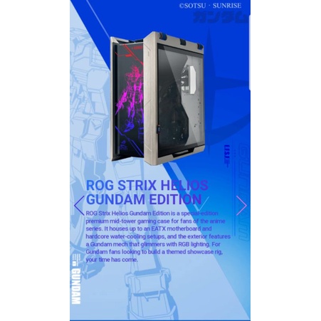 [ LIMITED STOCK] ASUS ROG STRIX HELIOS GUNDAM LIMITED EDITION [Chassis ...