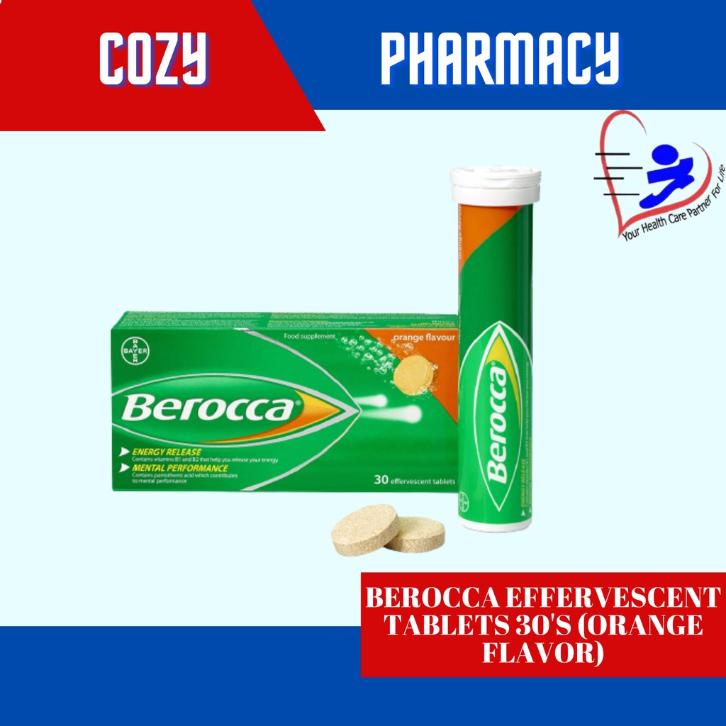 𝑩𝑬𝑹𝑶𝑪𝑪𝑨 𝑬𝑭𝑭𝑬𝑹𝑽𝑬𝑺𝑪𝑬𝑵𝑻 𝑻𝑨𝑩𝑳𝑬𝑻𝑺 30'𝑺 (𝑶𝒓𝒂𝒏𝒈𝒆 𝑭𝒍𝒂𝒗𝒐𝒓) | Shopee Malaysia