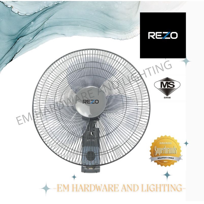 CLEAR STOCK REZO 18" INCH (U10) / REMOTE CONTROL (U20) WALL FAN, KIPAS ...