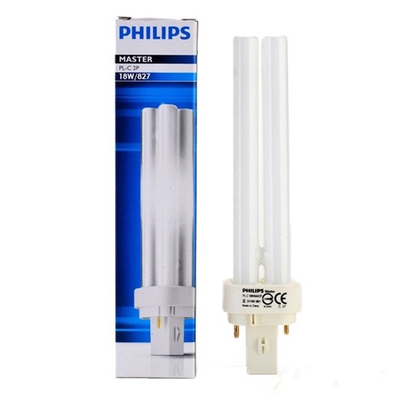 PHILIPS Master Light Bulb PL-C 2P Warm White 18W 827 / 865 Tube Bulb 2 Pin Lampu LED | Shopee ...