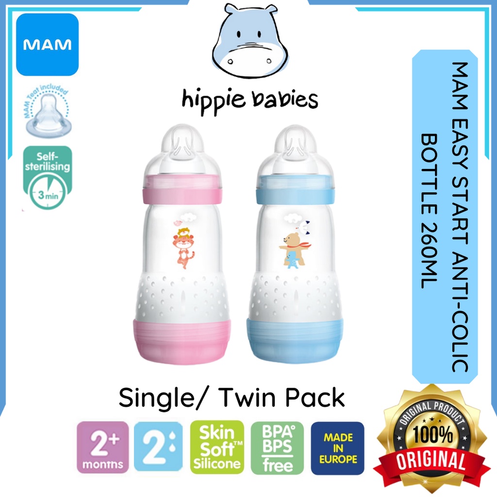 MAM Easy Start Anti Colic Bottle 260ml - (Boy/Girl) (Single/Twin Pack) | Shopee Malaysia