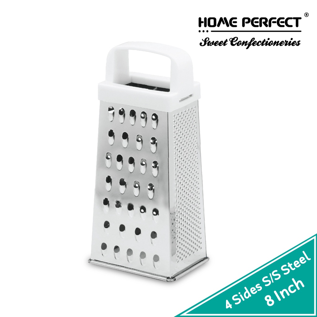 HOME PERFECT 8 Inch/Mini Stainless Steel 4 Sides Grater W/Non-Slip ...