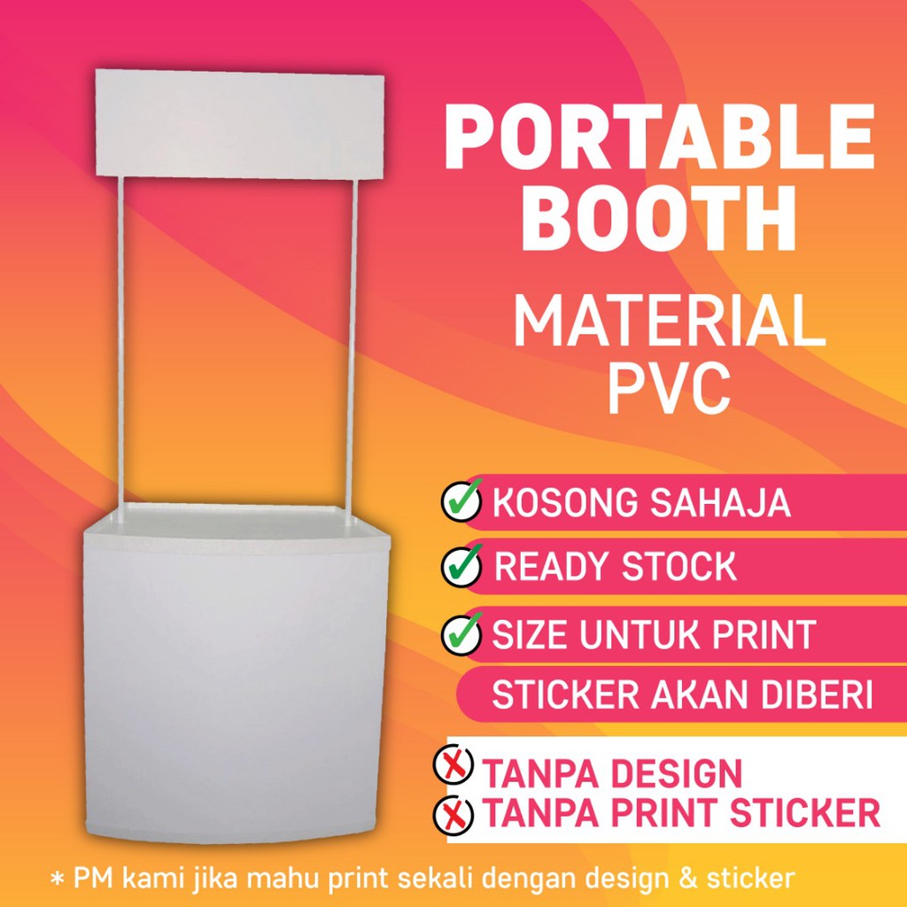 [ BUMIPUTRA SELLER ] PVC Portable Booth, Promotion Counter, Sampling ...