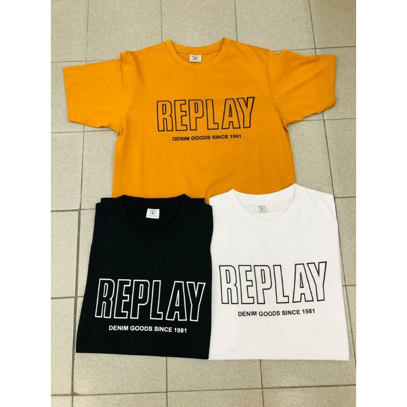replay t-shirt round neck(ready stock) | Shopee Malaysia