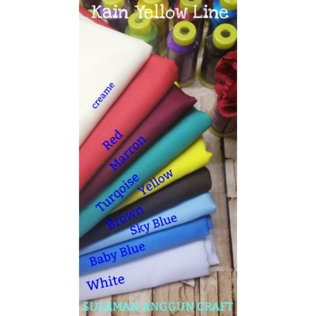 Kain Yellow Line khas buat nametag/bantal/ sejadah mini | Shopee Malaysia