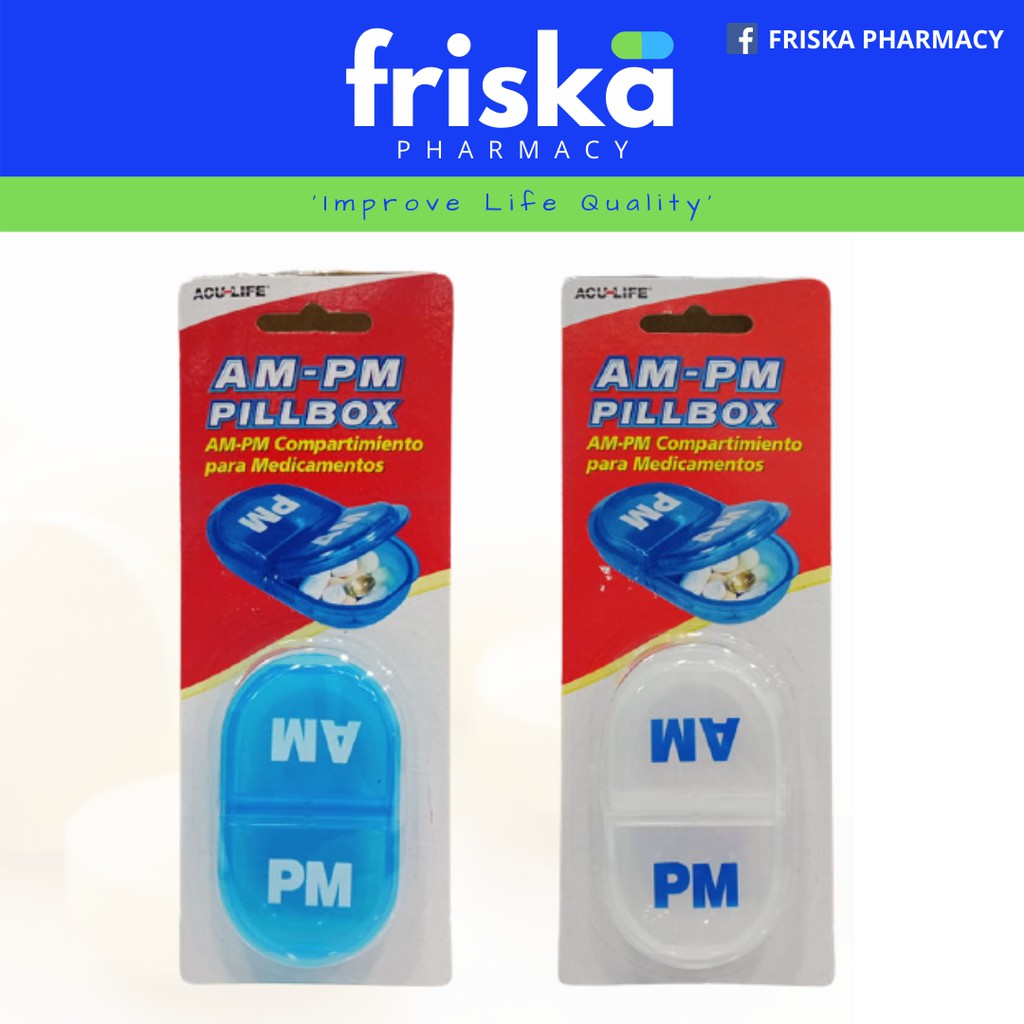ACU-LIFE AM-PM PILL BOX (BLUE / WHITE) | Shopee Malaysia