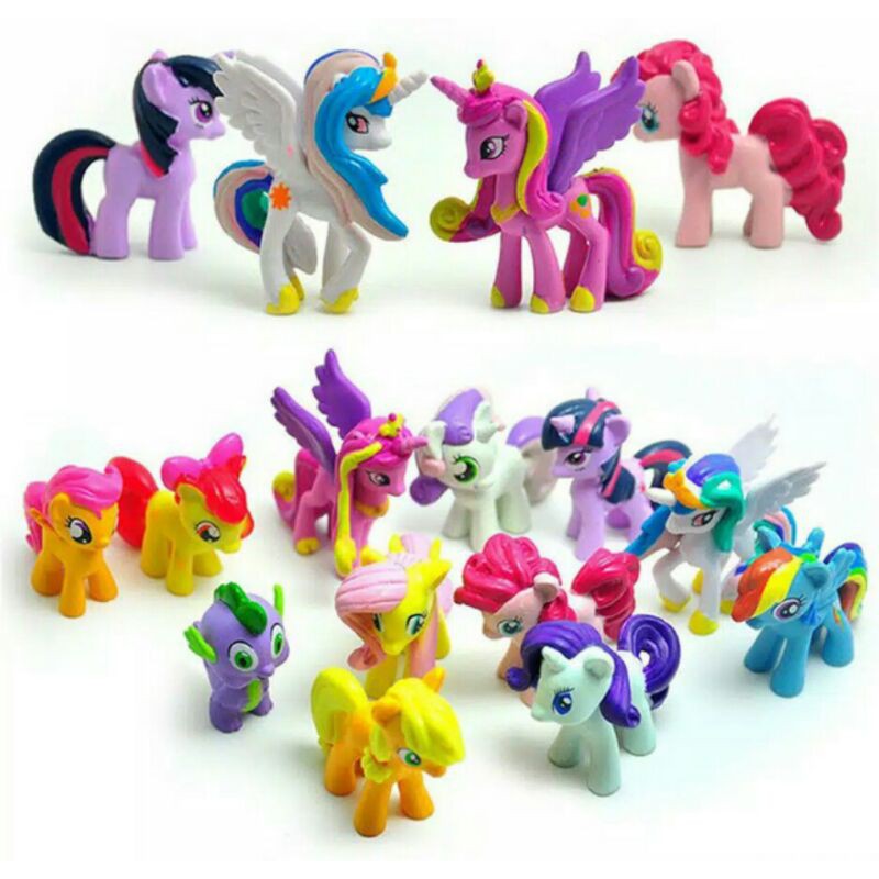 My Little Pony Toy Set 12 3-5cm Action Figure | Shopee Malaysia