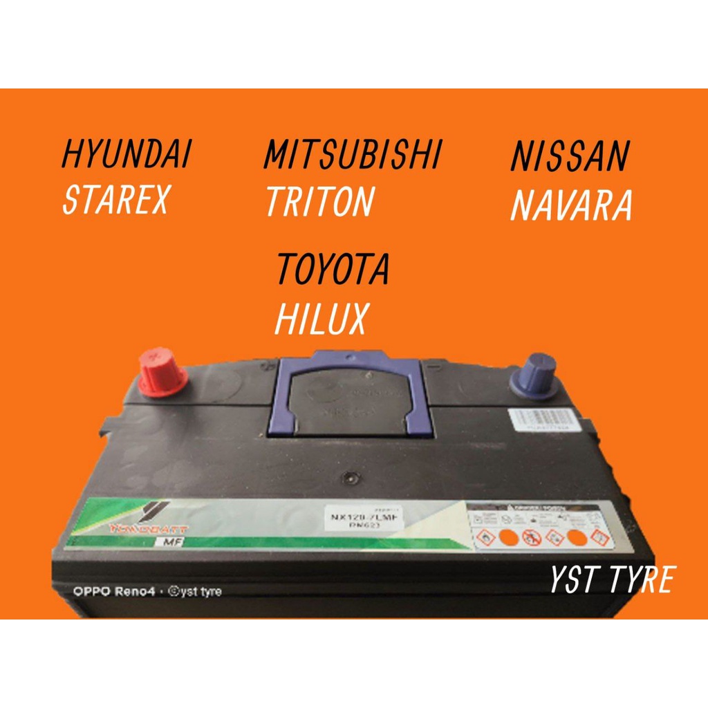 NX120-7 / NX120-7L / N70Z / N70ZL YOKOBATT MF BATTERY Car Battery ...
