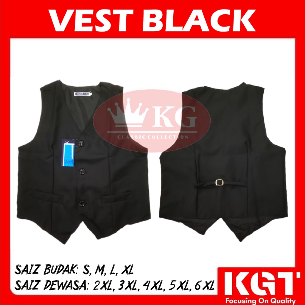 VEST HITAM SEKOLAH PENGAWAS VINTER SEKOLAH RENDAH & SEKOLAH MENENGAH ...