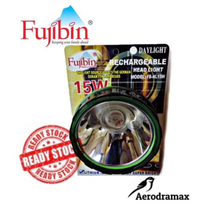 Fujibin FB-HL15W High power LED headlight glare (Daylight) | Shopee ...