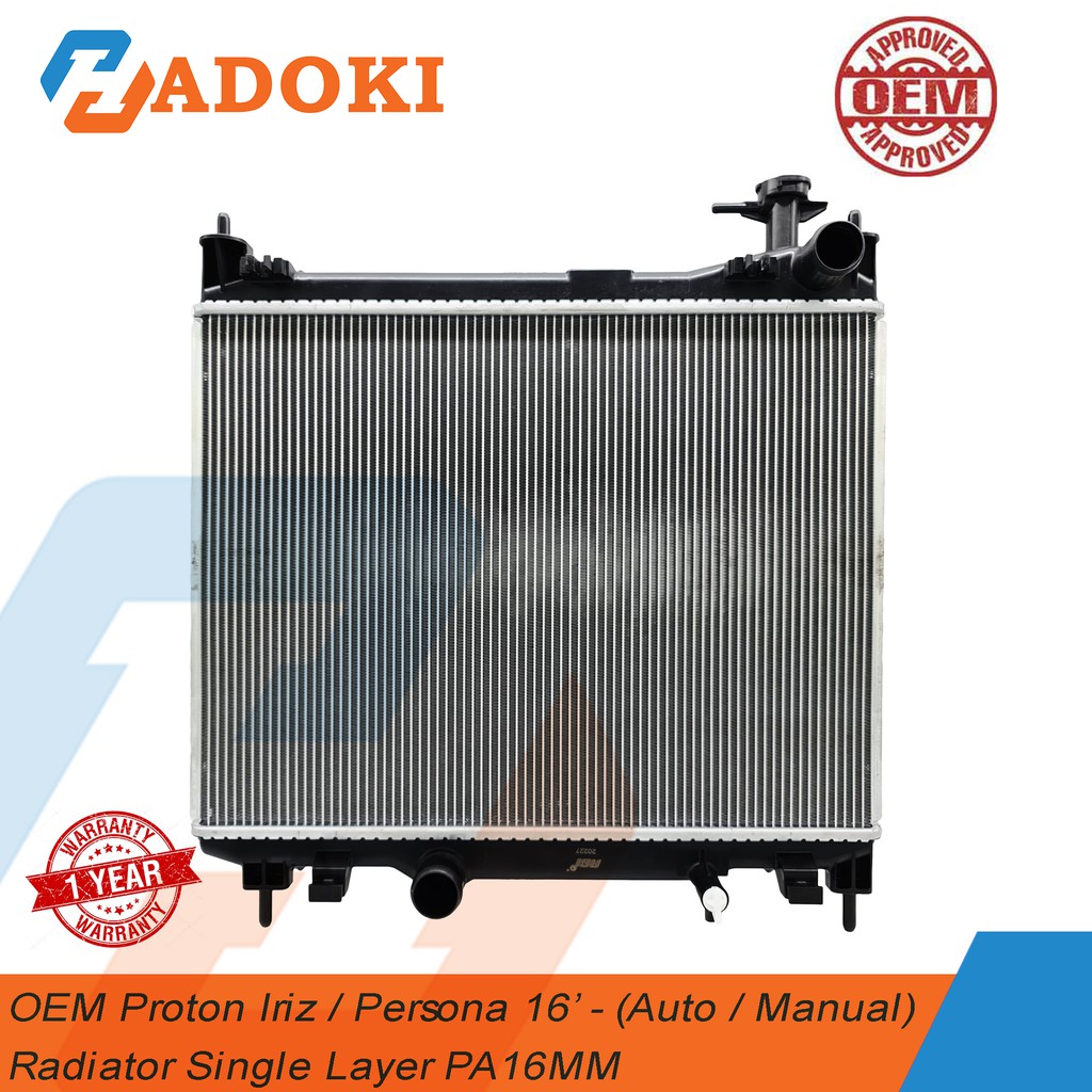 OEM Proton Iriz / Persona 16'- (Auto /Manual) Radiator Single Layer ...