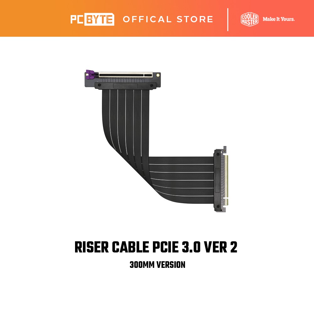 Cooler Master Riser Cable PCI-E 3.0 X16 Ver.2 - 300mm | Shopee Malaysia