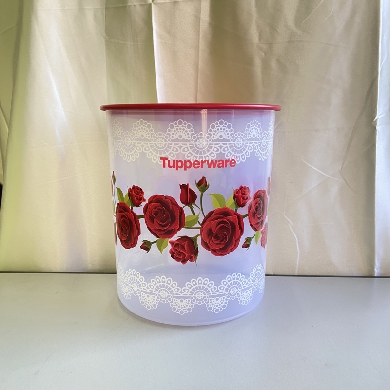 Tupperware Royal Red Rose OT Canister Large 4.3L (2pcs) | Shopee Malaysia