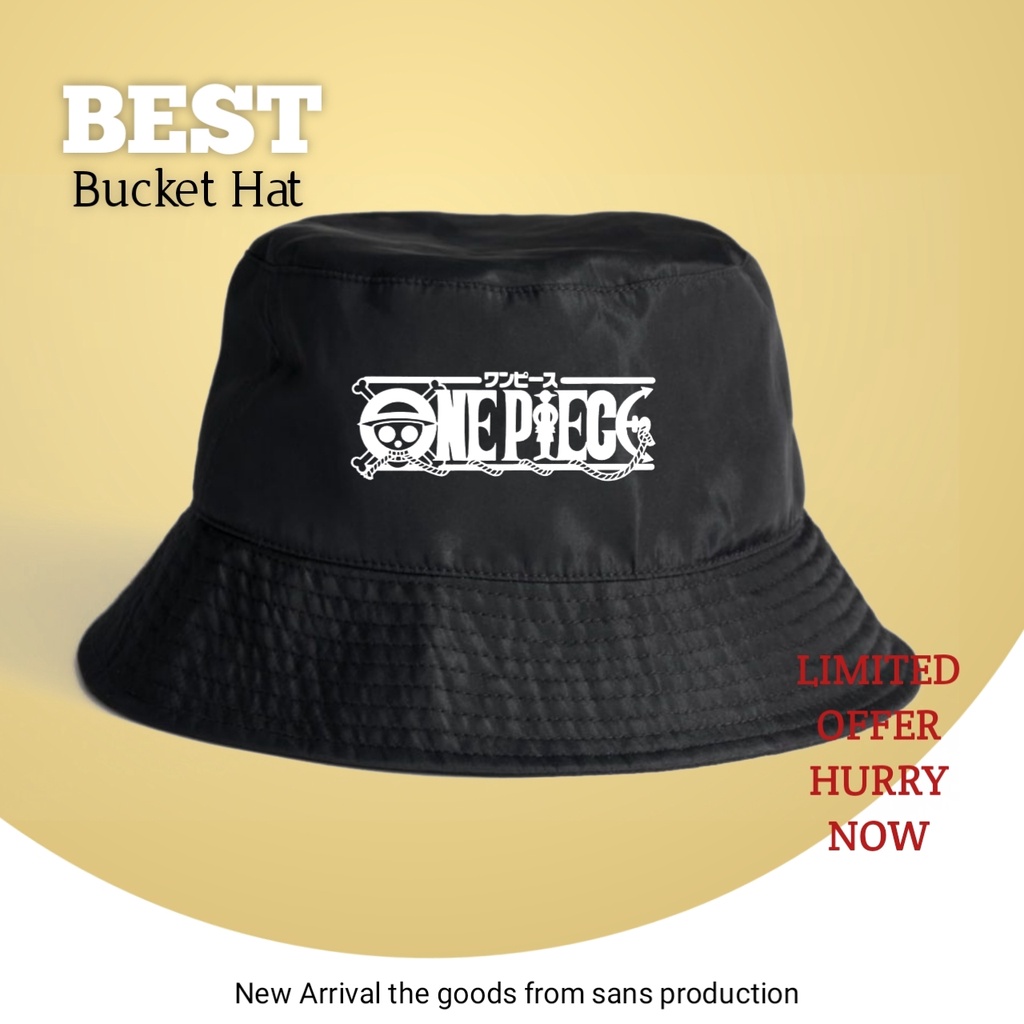 One Piece Premium Casual Character Bucket Hats Caps | Shopee Malaysia