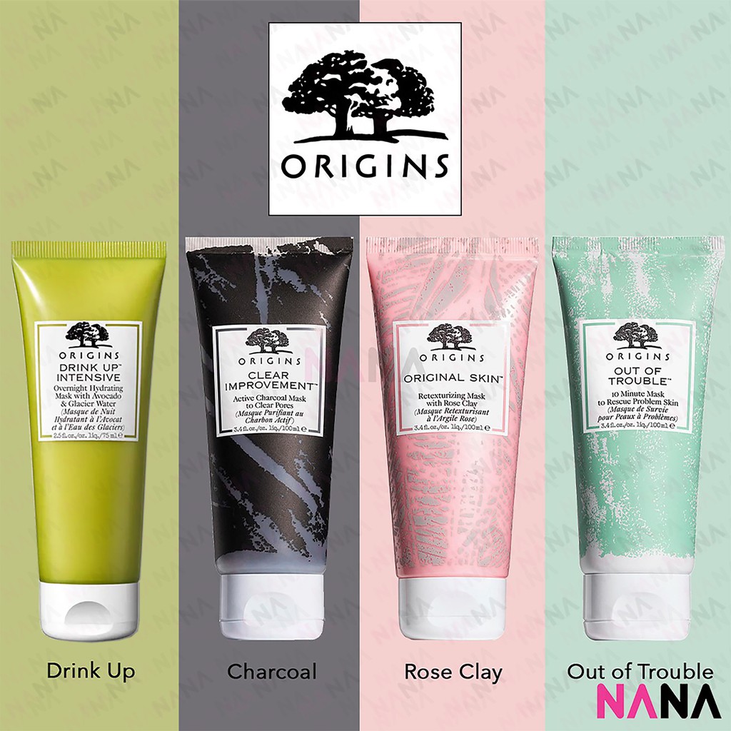Origins Best Selling Mask (Drink Up / Charcoal / Rose Clay / Out of ...