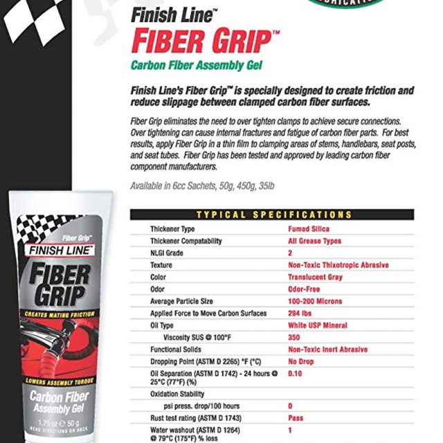 FINISH LINE FIBER GRIP 50G CARBON GREASE BICYCLE | Shopee Malaysia