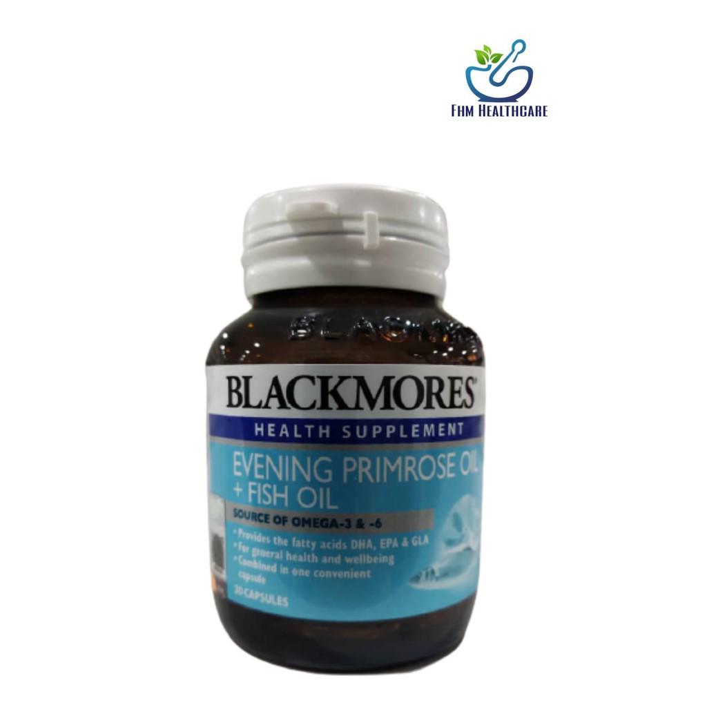 BLACKMORES EVENING PRIMROSE OIL + FISH OIL 30'S | Shopee Malaysia