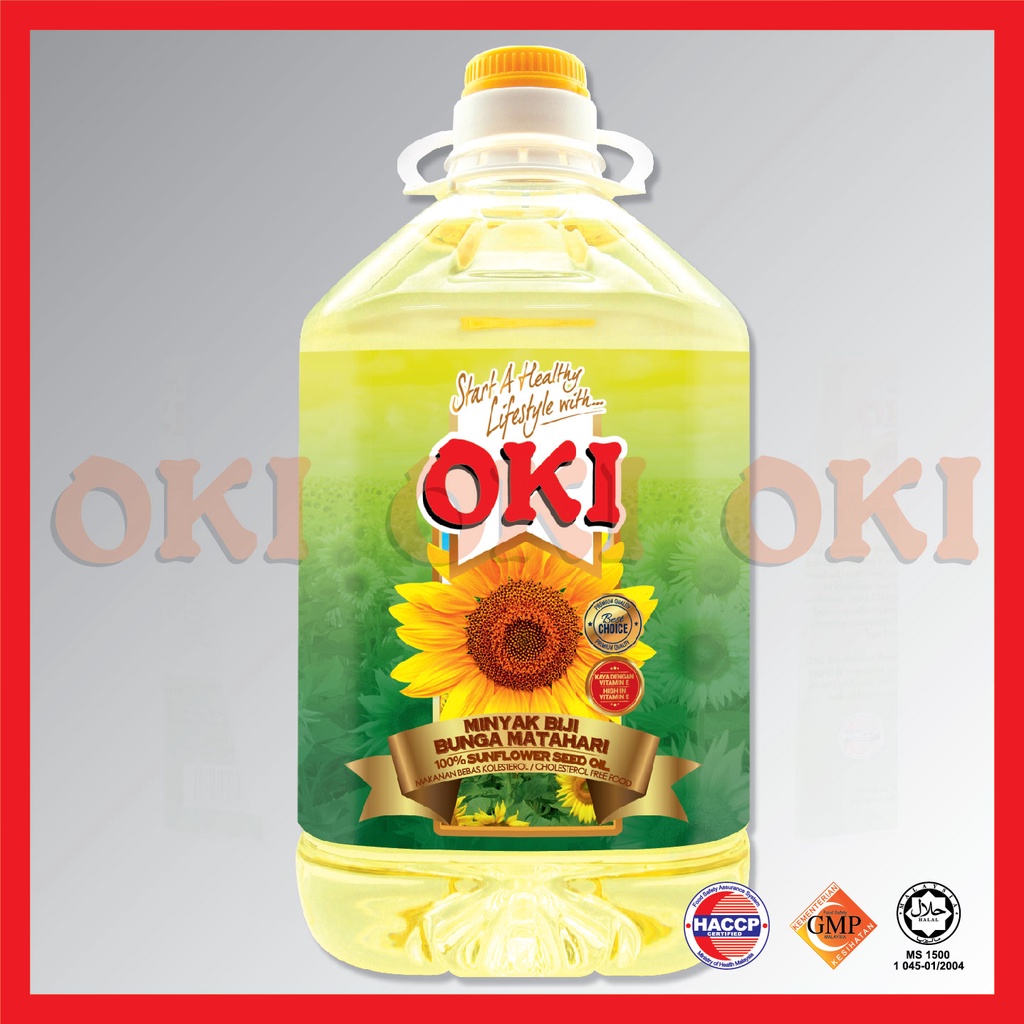 OKI Sunflower Oil 3kg | Shopee Malaysia
