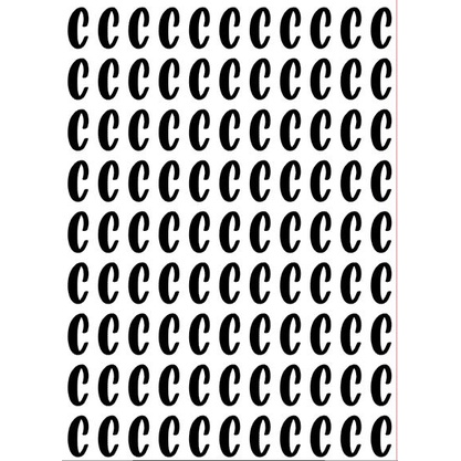STICKER ALPHABET C LETTERS FOR BALLOON (A4 SIZE) | Shopee Malaysia