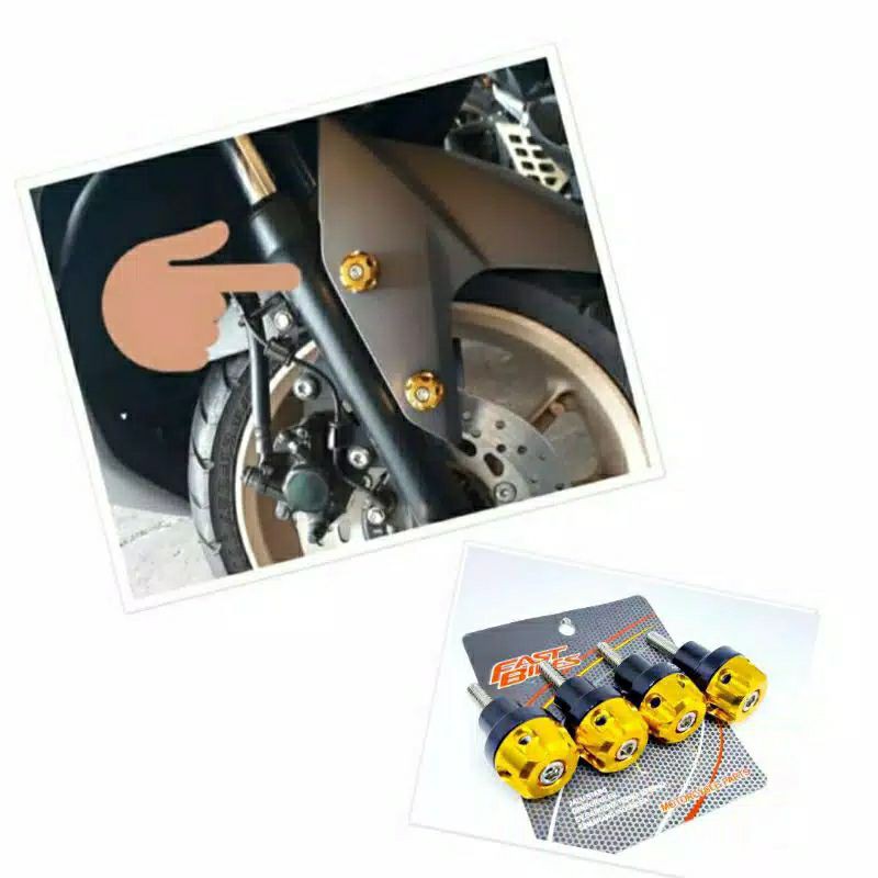 4pcs Fender Bolts For ADV 160 VARIO PCX NMAX AEROX XMAX Motorcycle ...