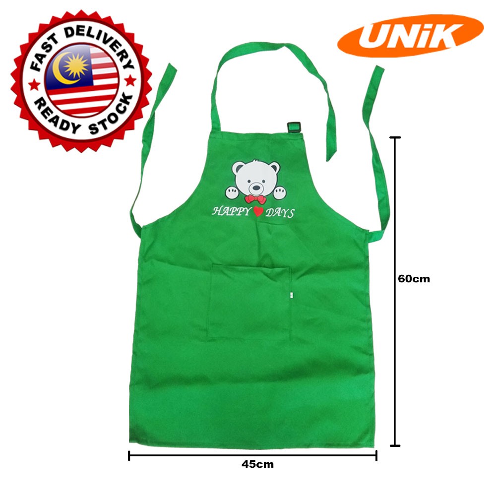 [UNIK] Children Kids Apron Kitchen Cooking Baking Art Painting / Apron ...