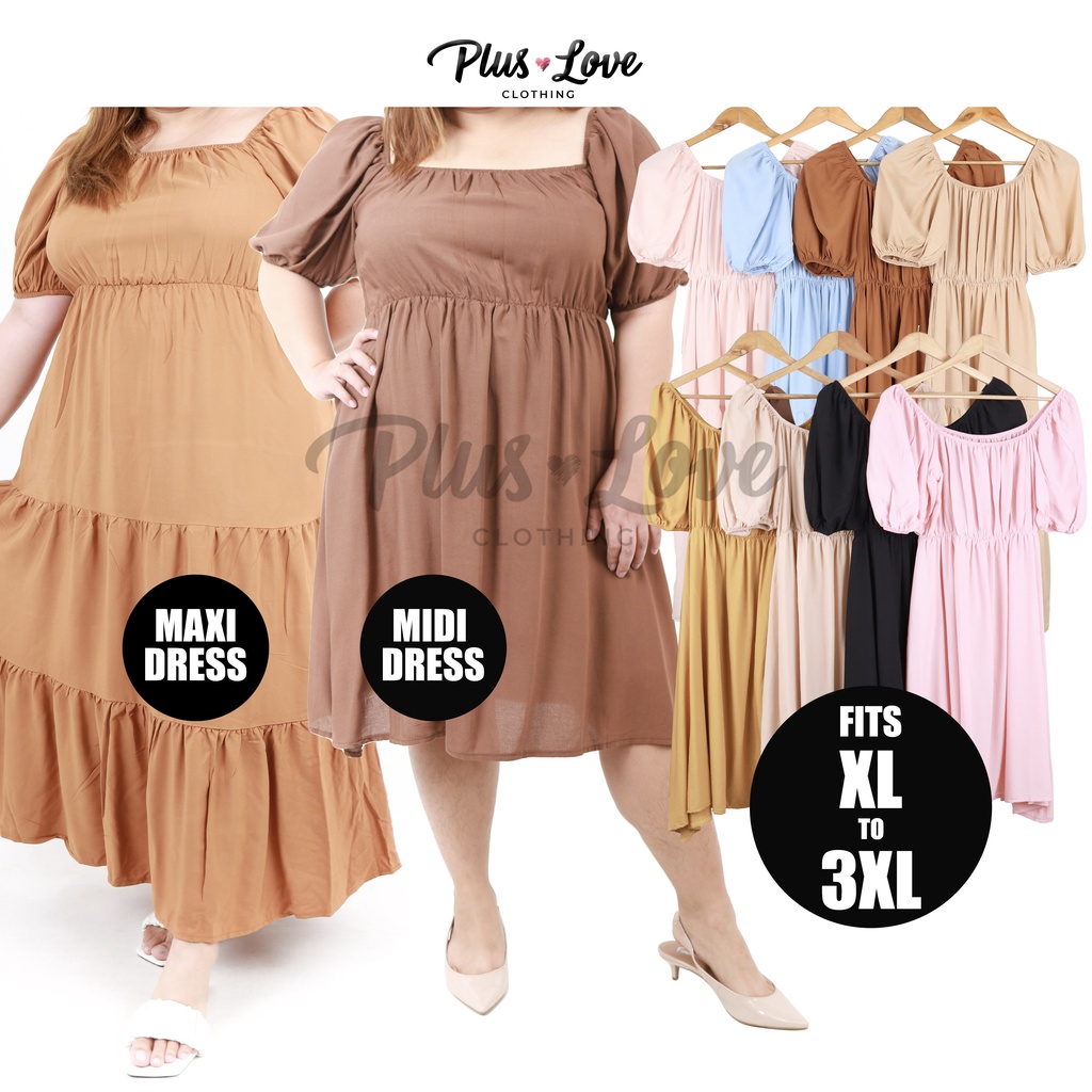 ZIA & LISA PLUS SIZE DRESS BANGKOK INSPIRED MAXI & MIDI DRESS | Shopee Malaysia