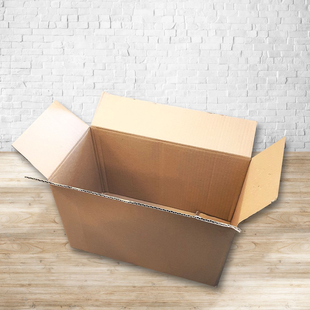 42(W) x 20.5cm(L) x 27cm(H)-Corrugated Box | Empty Packing box | Brown ...