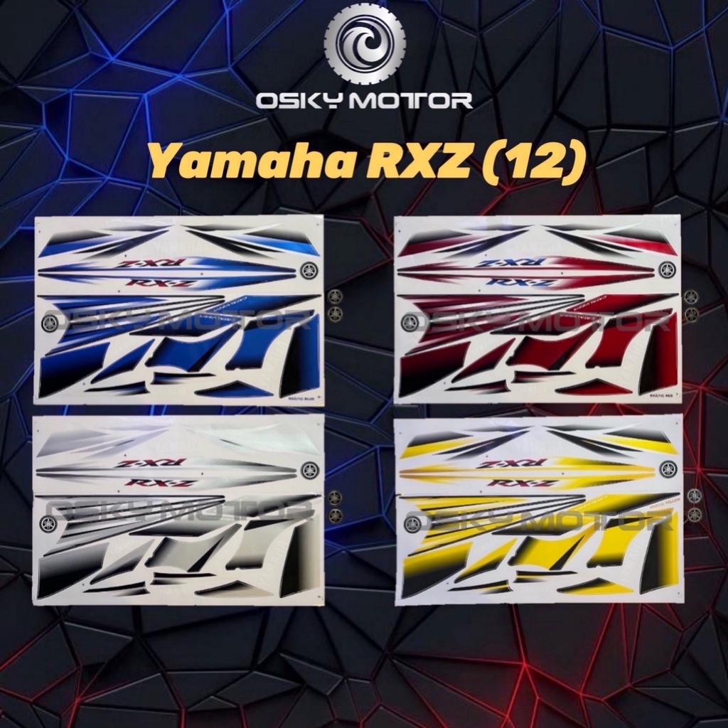 Yamaha RXZ (12) Body Sticker - Blue / Red / Black / Yellow | Shopee ...