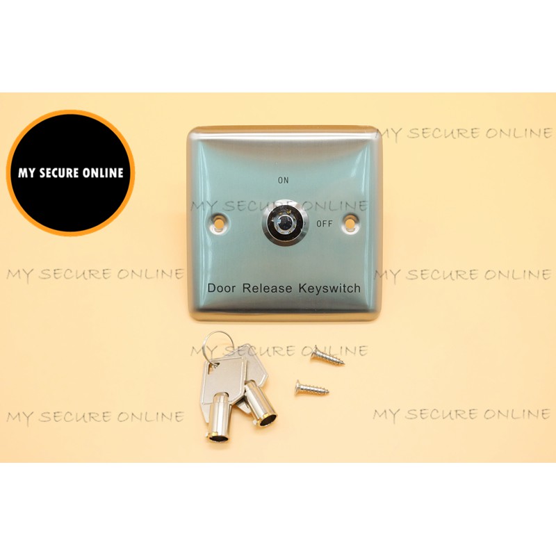 Door Access Stainless Door Release Steel Keyswitch With Keys | Shopee ...