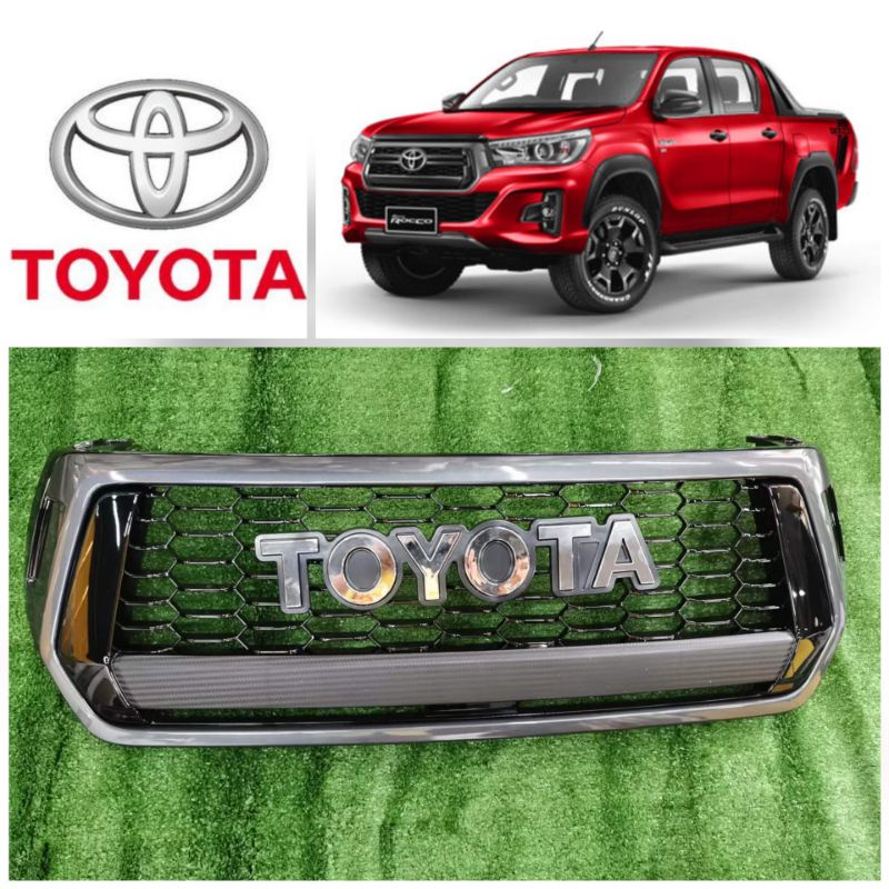 Toyota Hilux Revo Rocco front grill grille 2018-2020 new design *carbon ...
