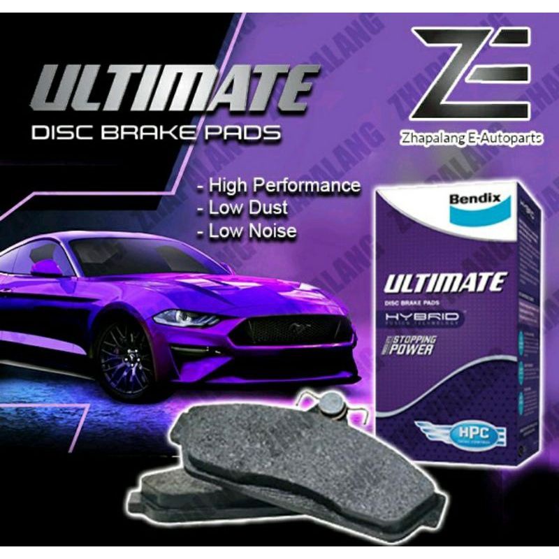Bendix Ultimate (F) DB1170 Nissan Skyline R34/ Sport 300ZX Turbo Disc Brake Pad Front DB1170ULT ...
