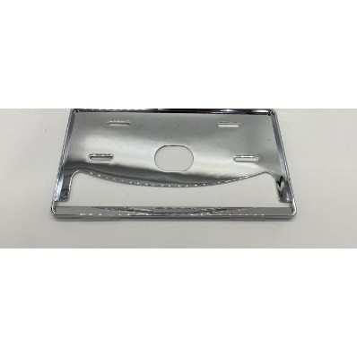 JDM Silver Chrome Car License Plate Vehicle Number Plate Cover Holder ...